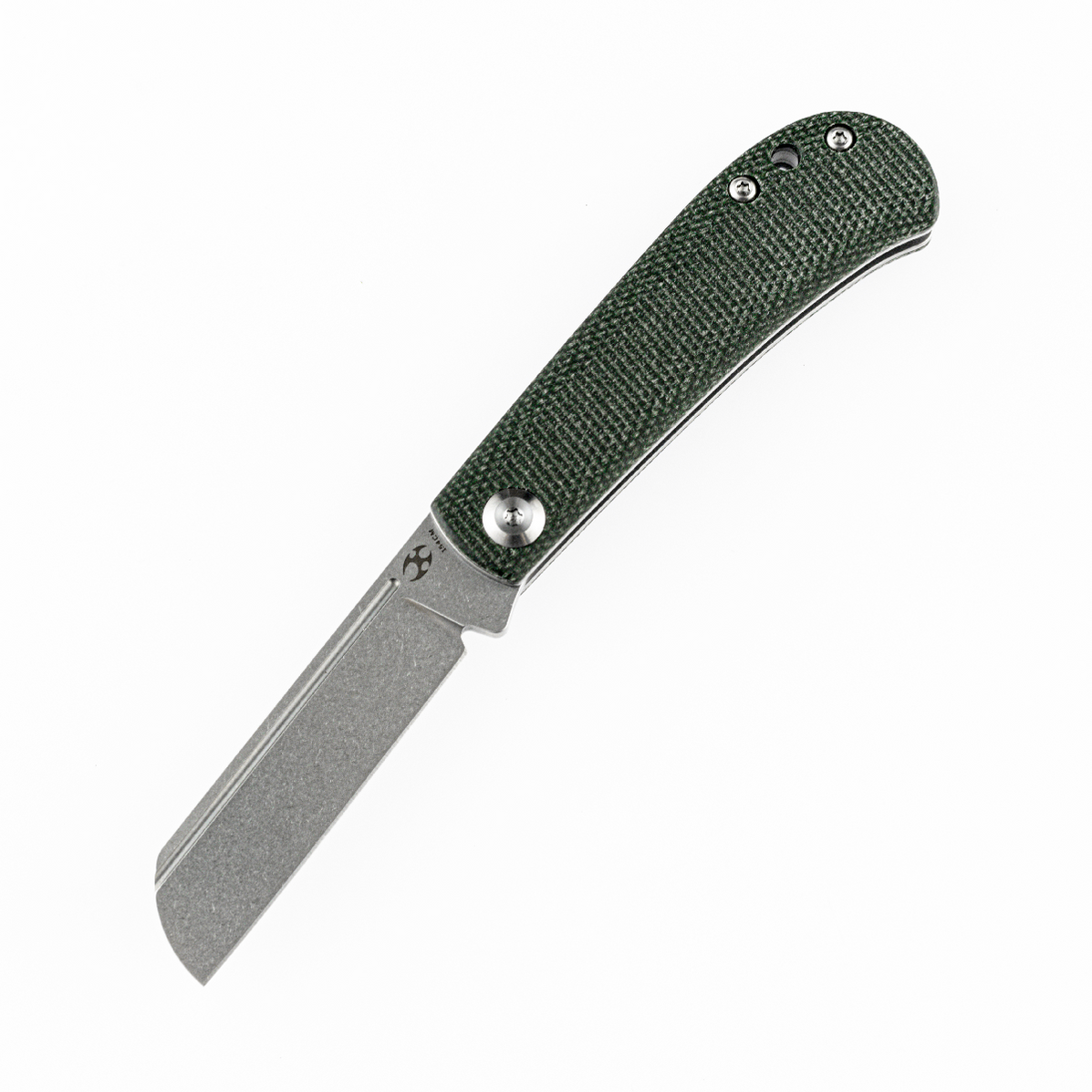 KANSEPT Bevy Slip Joint Knife Green Micarta Handle (2.9'' 154CM Blade ...