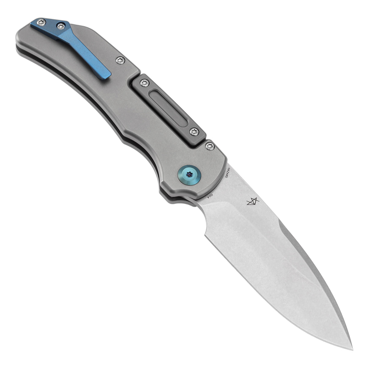 KANSEPT Hazard Bali Lock Knife Stonewashed Titanium Handle(3.63" CPM S ...