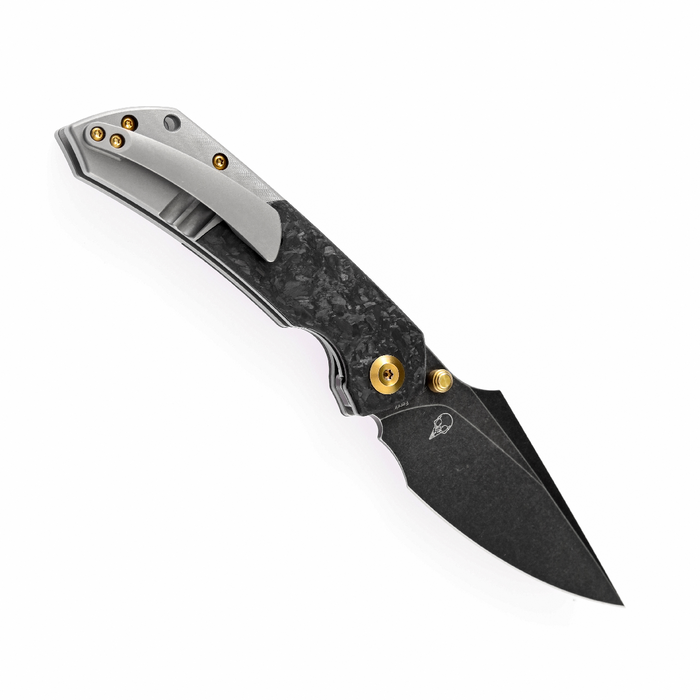 KANSEPT Fenrir Flipper/Thumb Hole Knife Shred Carbon Fiber +Titanium H ...