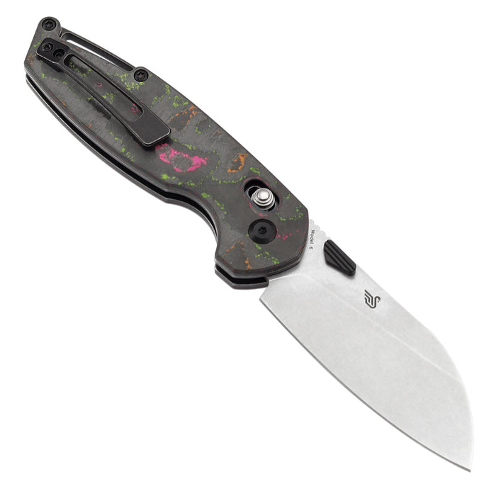 KANSEPT Model 6 Crossbar Lock Knife 80S Carbon Fiber Handle (3.1'' CPM — Kanseptknives