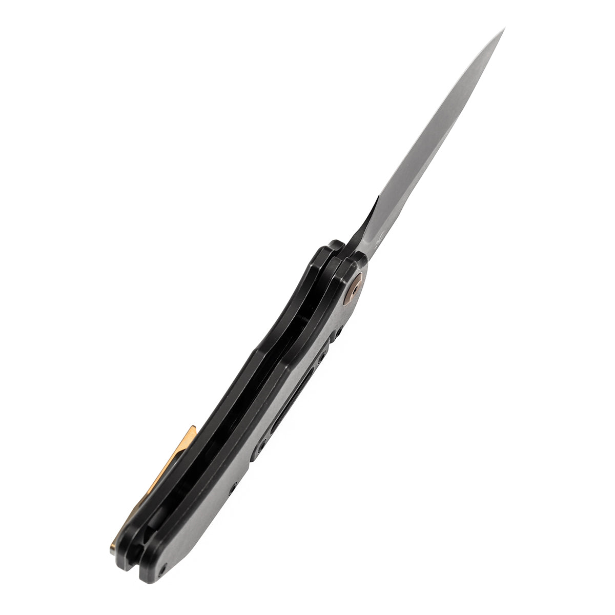 KANSEPT Hazard Bali Lock Knife Blackwash Titanium Handle(3.63" CPM S35 ...
