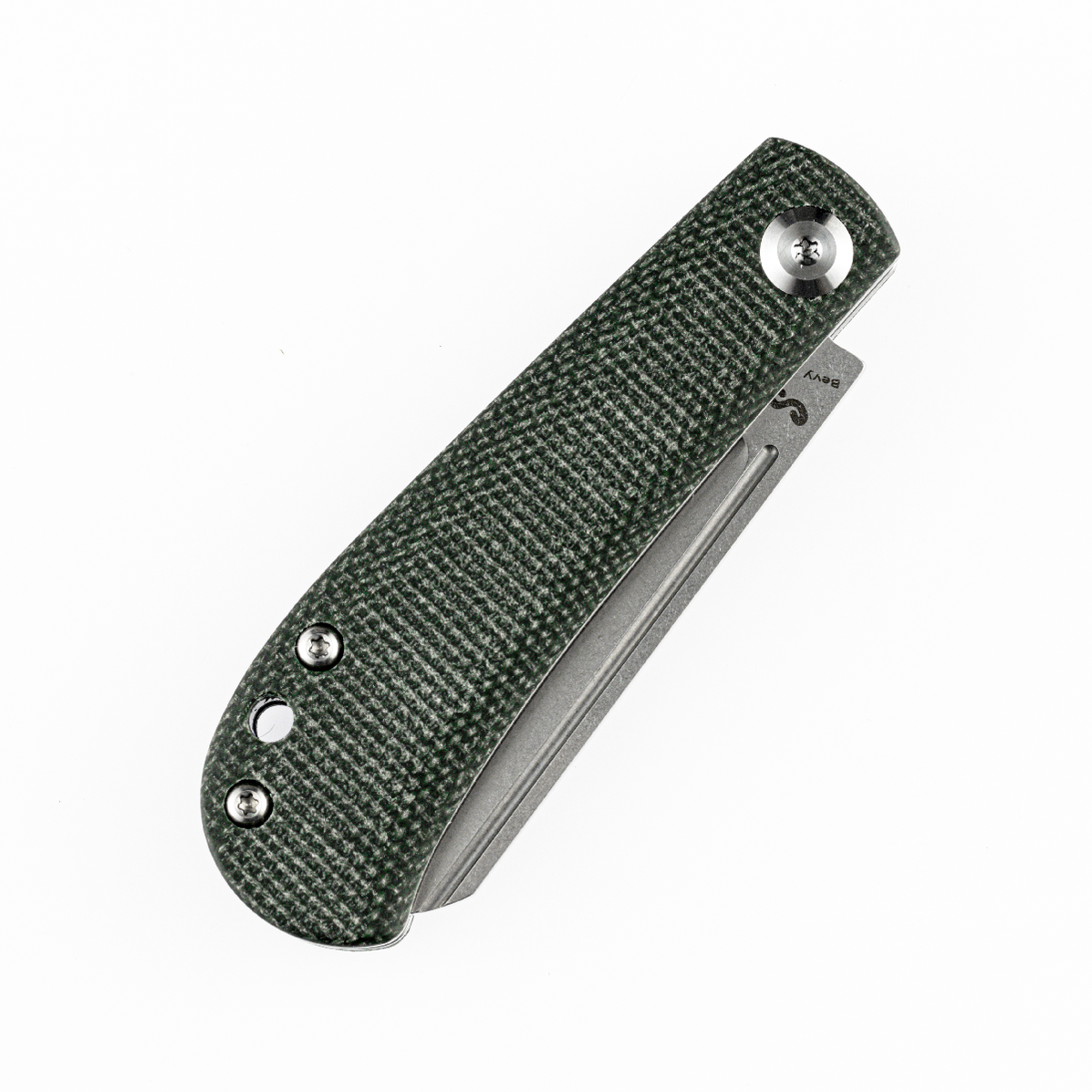 KANSEPT Bevy Slip Joint Knife Green Micarta Handle (2.9'' 154CM Blade ...