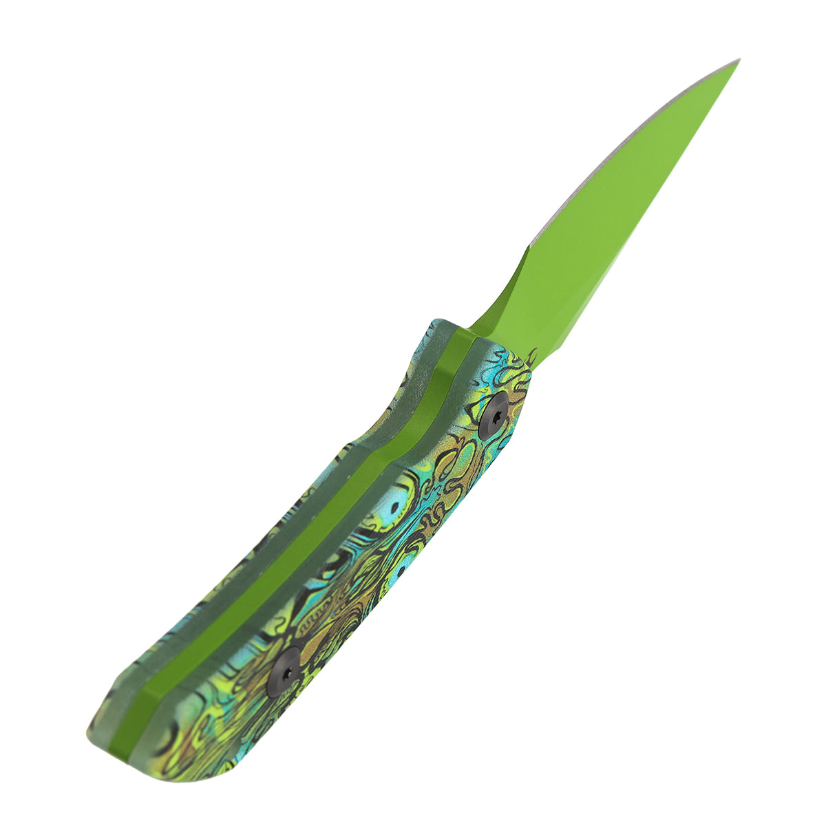 Kansept Fenrir | Fixed Blade | Jade G10 with Green Undead Print |2.87 ...
